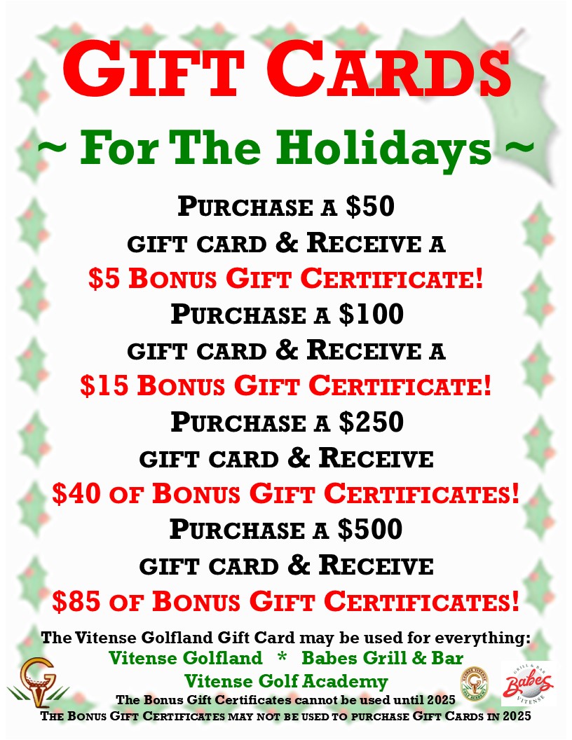 Welcome to Vitense Golfland - Vitense Golfland